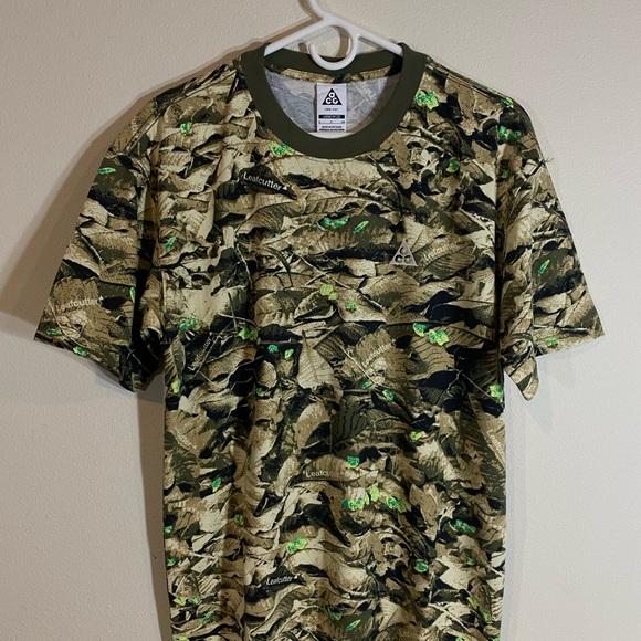 Nike ACG | Shirts | Nike Acg Drifit Leafcutter Camo Green Tshirt Msrp 6 ...